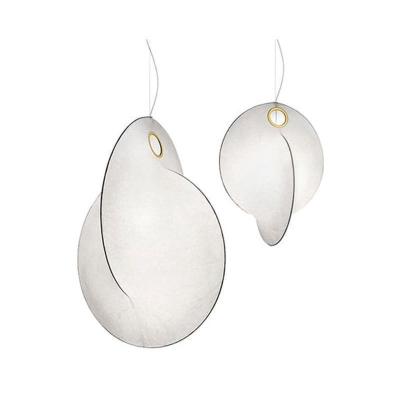 China Simple White Silk LED Pendant Lamp For Indoor Decoration Villa & Hotel Staircase Chandeliers & Pendant Lights Modern Pendant Light for sale