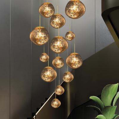 Cina Lampada a sospensione postmoderna in lava, creativa per negozio di abbigliamento, bar, lampada a sospensione, nordica, per soggiorno, lampada a sospensione a testa singola in vendita