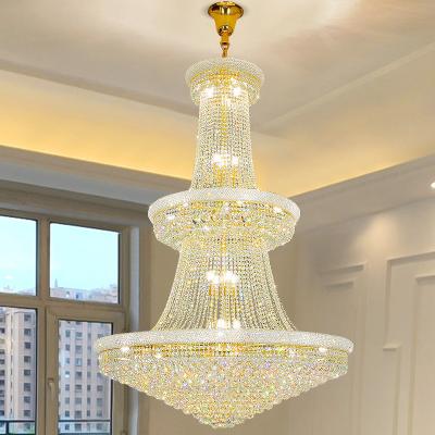 China JYLIGHTING Decoración de interiores personalizada de gran tamaño Hotel de alta calidad Villa Cristal tradicional E14 Lustrero Cristal colgante luz en venta