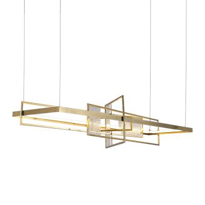 Китай Скандинавское современное простое стекло металлическое искусство гостиная столовая люстра творческий подвесный свет продается