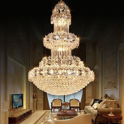 China JYLIGTING Estilo Contemporáneo Decoración Interior Villa Hotel Moderno Lámpara de Araña Colgante Para Comedor Luz Colgante de Cristal en venta