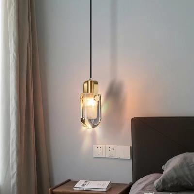 Китай Modern Bedside Living Room Bedroom Hotel bar Restaurant Copper Crystal Lamp Led Light Ceiling Chandeliers & Pendant Modern Pendant Light продается