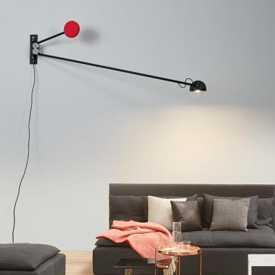 Long arm wall lamp living room simple bedside lamp for bedroom modern wall lamp