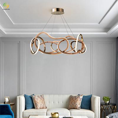 Китай JYLIGHTING Light Luxury Modern Restaurant Chandelier Modern Simple Creative Circular Art bar Restaurant  Modern Pendant Light продается