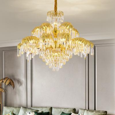 Китай JYLIGHTING French Luxury Large Crystal For Living Room Hotel Lobby Crystal Pentdant Light продается