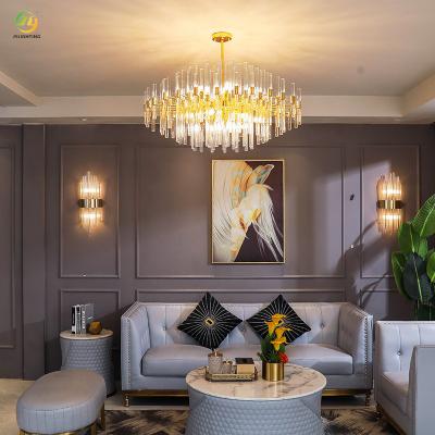 Китай JYLIGHTING Современная простая гостиная лампа Высококлассный зал Кристальная люстра Итальянский минималистский свет Роскошный ресторан Кристальный подвесный свет продается