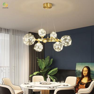 Китай JYLIGHTING Скандинавская гостиная Свет Люксовая атмосфера Стекло Современное Простое Креативное Круглое Ресторан Спальня Современный Подвесной Свет продается