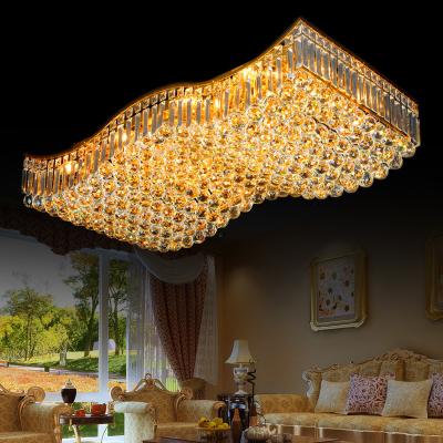 Cina JYLIGHTING Lampada di Cristallo Moderna di Lusso Grande e Lunga in Cristallo di Alta Gamma per Sala da Pranzo Soggiorno Decorazione Luce a Soffitto a LED in vendita
