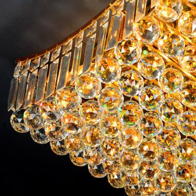 China JYLIGHTING Lampara De Cristal Modern Luxury Large Long Crystal High End For Dining Room Living Room Decorate LED Ceiling Light for sale