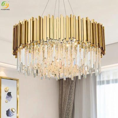 China JYLIGHTING Light Luxury Crystal Chandelier Living Room Lamp K9 Crystal Restaurant Bedroom Home Villa Crystal Pendant Light for sale