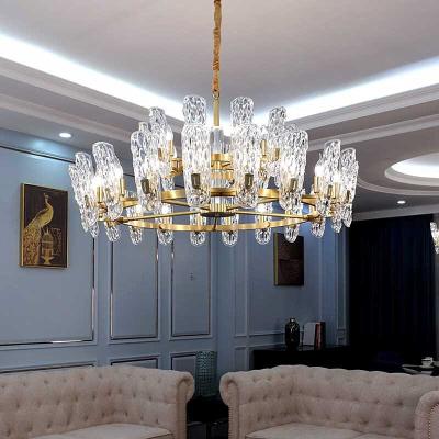 Китай JYLIGHTING Индивидуальная Свадебная Потолочная Скандинавская Современная Подвесная Лампа Ретро Роскошный Ресторан Кофейня K9 Хрустальная Люстра Современная Подвесная Лампа продается