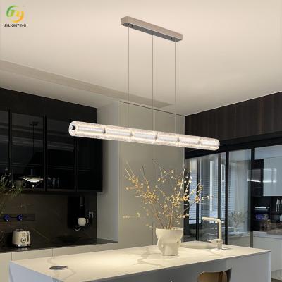 China JYLIGHTING italienisches Restaurant Kronleuchter minimalistisches Design mit langen Streifen Kreativbar Schlafzimmer Büro Arbeitszimmer Wohnzimmer Modernes Anhängerlicht zu verkaufen
