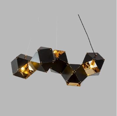 China JYLIGHTING Modern Chandelier Nordic Black Metal Multi-head Pendant Light Living Room Restaurant bar Chandelier Lighting for sale