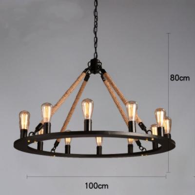 중국 JYLIGHTING 미국 레트로 산업 스타일 Pendant Light Chandelier Bar Restaurant 철 창조 램프 판매용