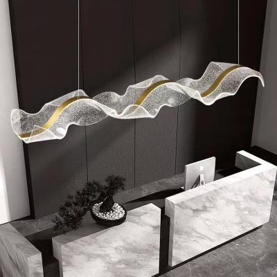 Китай ИЛИГТИРОВАНИЕ Креативный ресторан Гостиная Отель Люстра современный свет Роскошный бар Дизайнер ленточка Художественный люстра продается