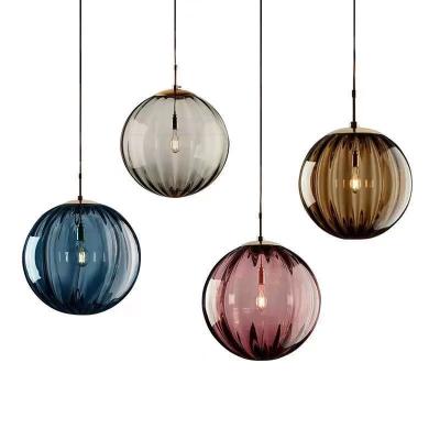 China Nordic Cafe Ceiling Indoor Lighting Lustre hang Pendant Stair Glass Modern Chandeliers Pendant Lights for sale