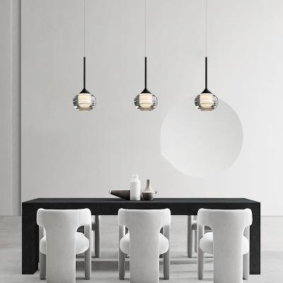 China Modern Wrought Iron Pendant Lamp Small Size Dining Room Chandelier for Hotel Restaurant Decorative Lighting for sale