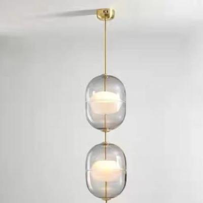 China Post-modern Light Living Room Glass Pendant Light Creative Chandeliers for Home for sale