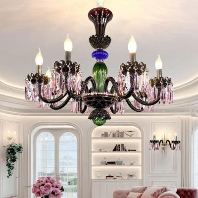 China JYLIGHTING French Baka New Chandelier Living Room Crystal Chandelier European Light Luxury Restaurant Bedroom Lamp Pendant Light for sale