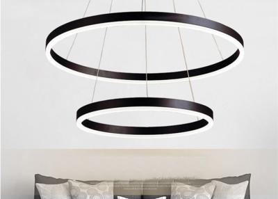 Cina Area di illuminazione 25m2 Ring Chandelier circolare moderno di alluminio acrilico in vendita