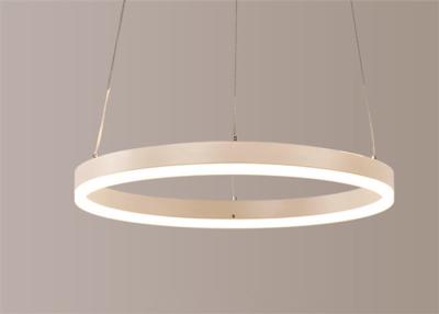 Cina Area di illuminazione 25m2 Ring Chandelier circolare moderno di alluminio acrilico in vendita
