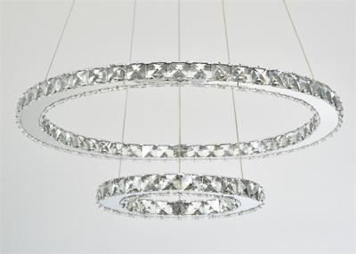Cina Acciaio inossidabile Ring Light moderno di Diamond Crystal Chrome Mirror Finish 64W in vendita