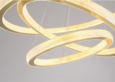 Cina Chiaro colore LED Ring Ceiling Light For Hotel Corridoio dell'oro di dimensione 40x60x80x100cm in vendita