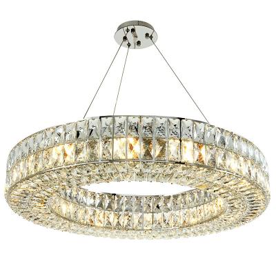 China montagem K9 Crystal Pendant Light nivelada residencial de 50*13cm circular à venda