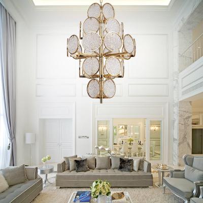 China Pingo de chuva Crystal Pendant Light da altura 1180mm do diâmetro 830mm da fonte G4 luminosa à venda