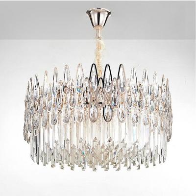 China Decoración de D50cm Crystal Clear Modern Pendant Light en venta