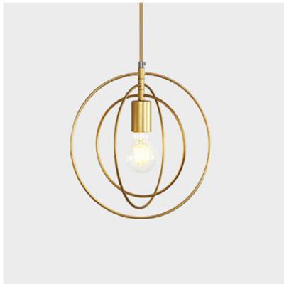 China Decoración casera ligera pendiente moderna del metal de la ronda de D30cm en venta