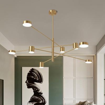 Cina Droplight di rame nordico sei luci moderne del pendente delle teste in vendita
