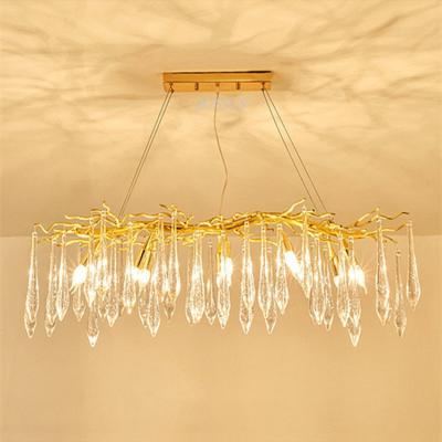 Cina La decorazione della villa della camera da letto ha condotto i candelieri di Crystal Pendant Light Crystal Ceiling in vendita