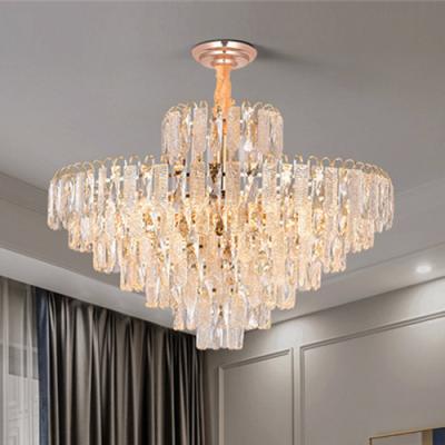 China Indoor Lustre Modern Crystal Pendant Light Dia 80cm For Living Room for sale