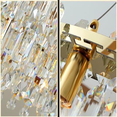 Cina Oro operato Crystal Pendant Lamp Bedroom Decorative 110lm in vendita