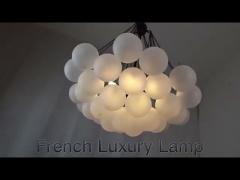Postmodern Luxury Glass Pendant Light 3000k For Living Room