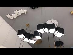 Metals Art Baking Paint Black LED Modern Pendant Light