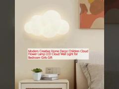 Modern Creative Home Decor Children Cloud Flower Lamp LED Cloud Wall Light for Bedroom Girls Gift