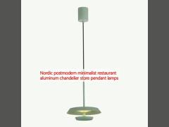 Nordic postmodern minimalist restaurant aluminum chandelier store pendant lamps