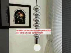 Modern bedroom chandelier personality bar lamp art aisle pendant light