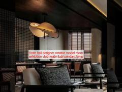 Hotel hall designer creative model room exhibition cloth wabi-Sabi pendant lamp