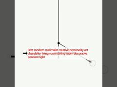 Postmoderne minimalistische creatieve persoonlijkheid kunst kandelaar woonkamer eetkamer decoratieve hanglamp
