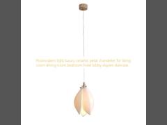 3000k-6500k CCT Modern Flower Ceramic Petal Chandelier Verlichting voor woonkamer / eetkamer / slaapkamer