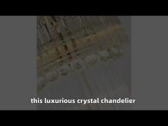 JYLighting Luxe Grote LED-kroonluchter Contemporary Magnificent Crystal Pendant Light voor thuis en R