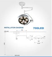 China CE Ceiling Small Surgery LED Shadowless Surgery Lamp 700 LED for sale