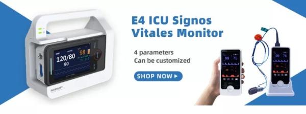 E4 Portable NIBP Vitals Monitor Multi Parameter Patient Monitor For Hospital Bedside
