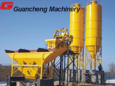 Cina Equipme d'ammucchiamento del calcestruzzo aggregato del saltatore che trasporta sistema hzs75 in vendita