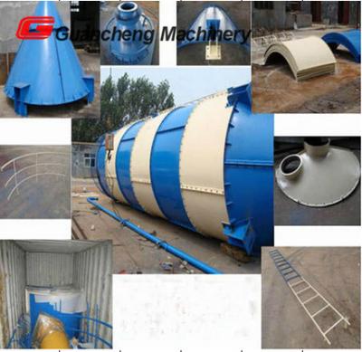 China Good drawing SNC50 blue Steel Cement Silo price for sale