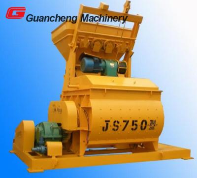 China Misturador concreto de descarregamento hidráulico do eixo JS750 gêmeo elétrico na maquinaria de construção à venda