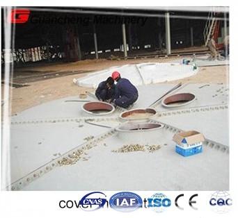 Cina spessore della parete basso d'acciaio del silo di cemento di capacità 50t 5mm per polvere e l'aggregato in vendita